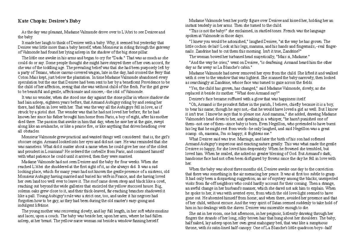 Articles and lecture notes from the course of American literature and ...