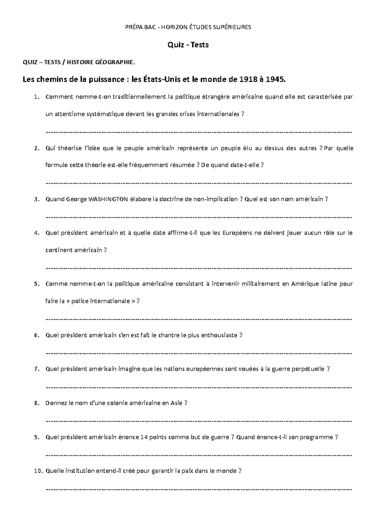 Prépa-BAC-Quizz-Tests-Les Etats-Unis et le monde 1918-1945 - PRÉPA BAC ...