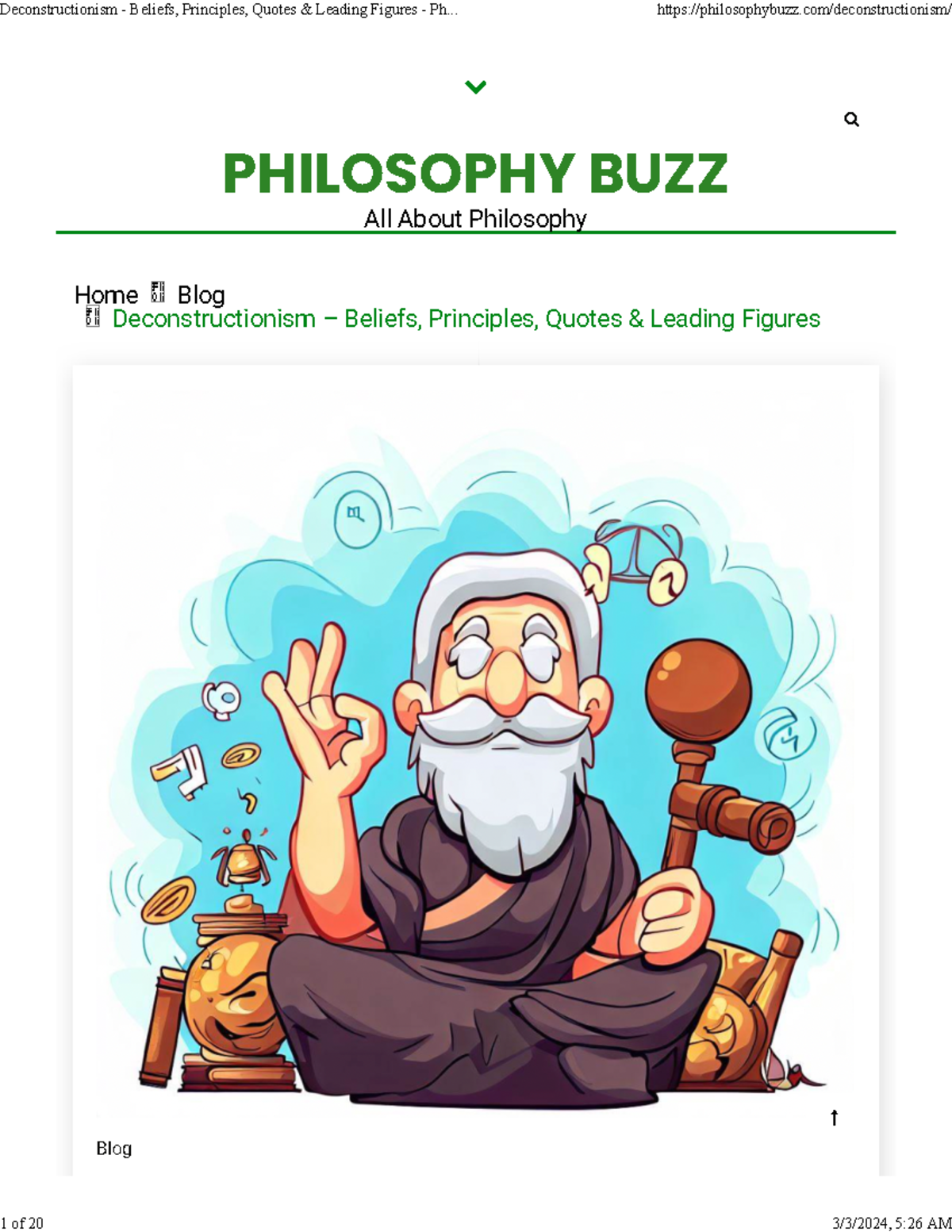 Deconstructionism - Beliefs, Principles, Quotes & Leading Figures ...