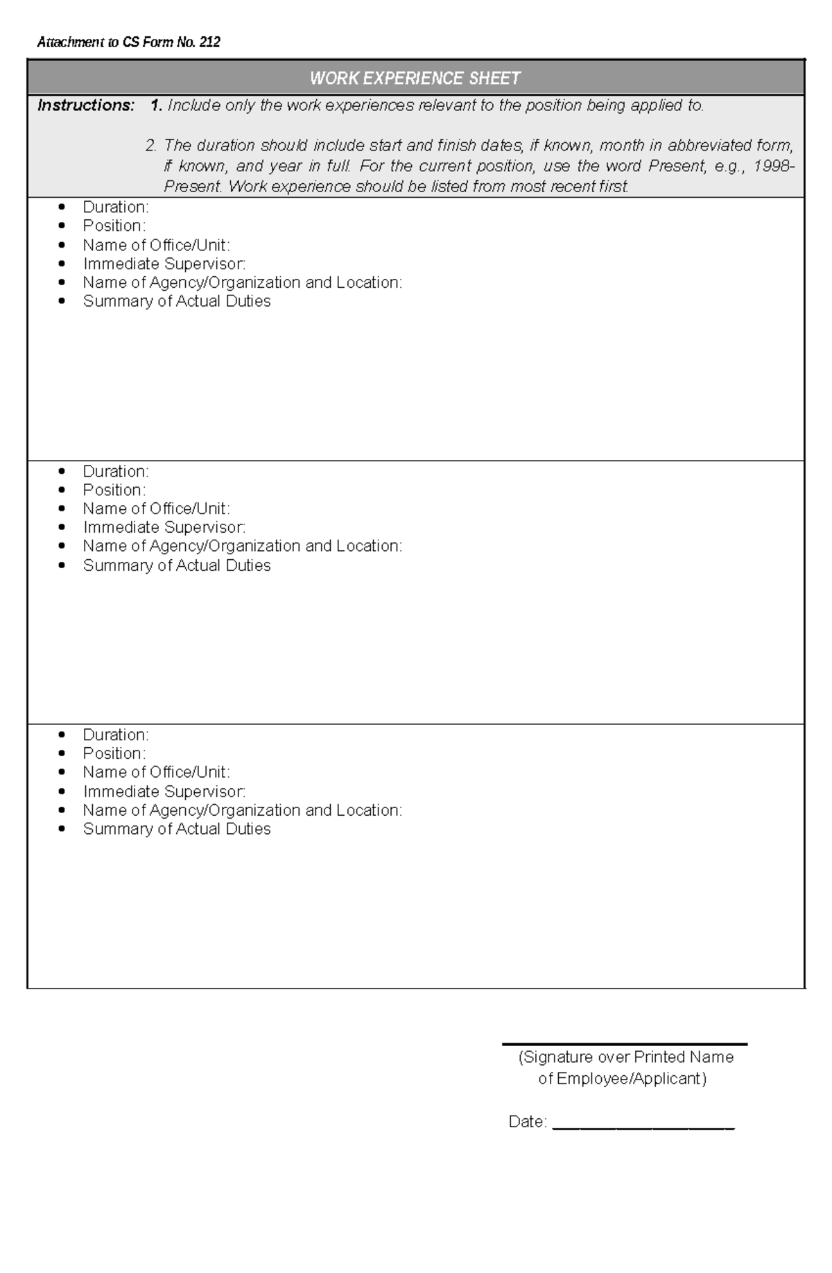 WES Blank - templates for future references - (Signature over Printed ...
