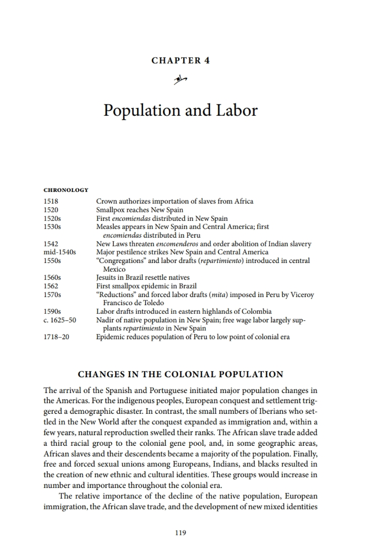 Colonia latin america - CHRONOLOGY 1518 1520 1520s 1530s 1542 mid-1540s ...