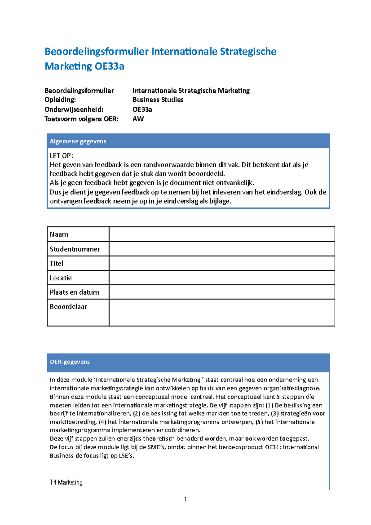 OE 33 Fase 0-2 Beoordelingsformulier 2021-2022 def - Beoordelingsformulier Internationale ...
