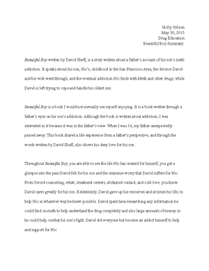 Tweak - Summary Study Guide - TWEAK: GROWING UP ON METHAMPHETAMINES NIC ...