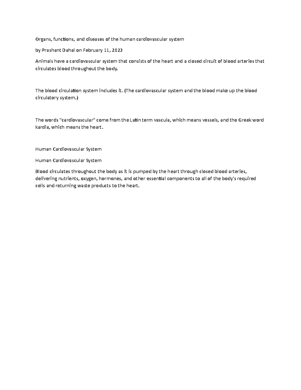 Biology and Anatom 4 - welcome - Organs, functions, and diseases of the ...