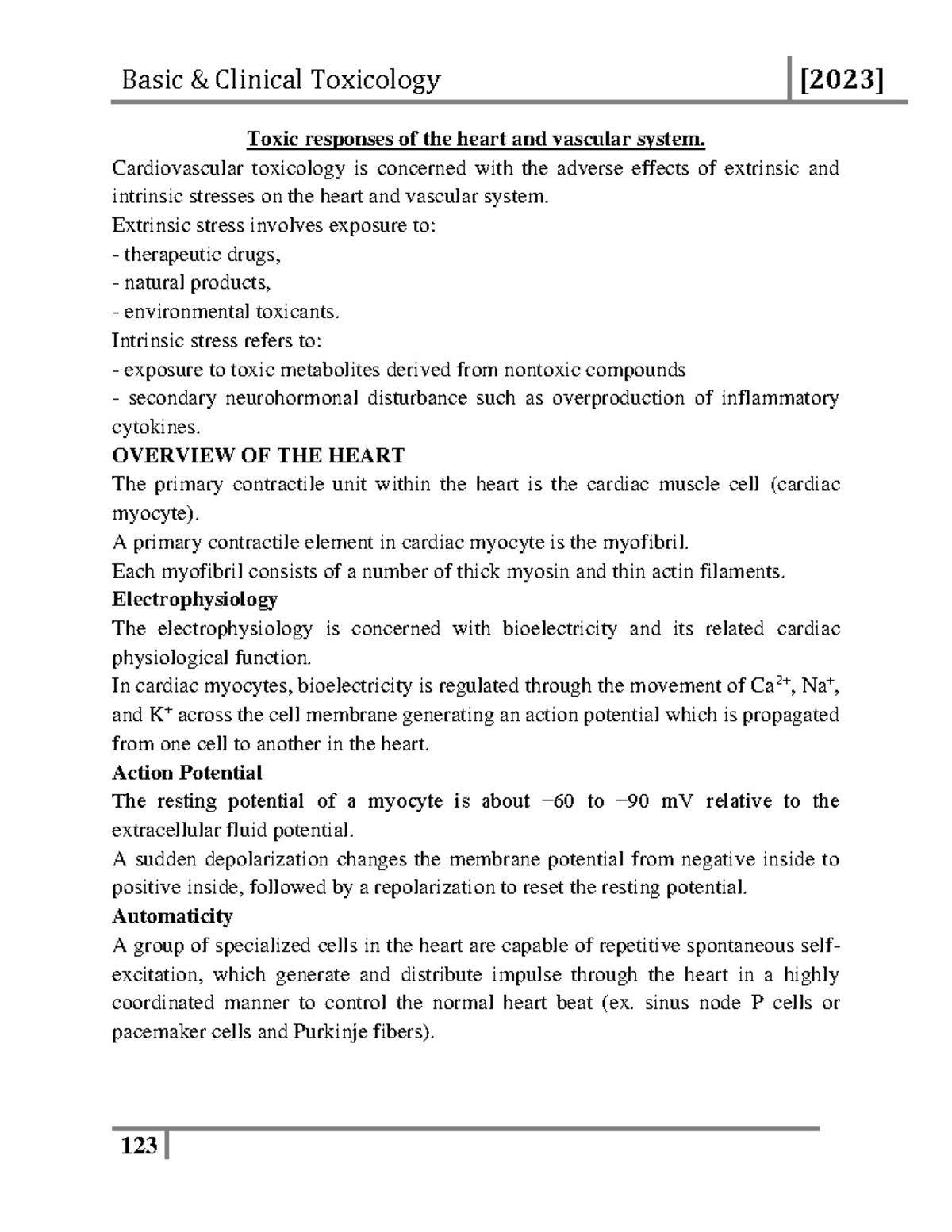 Toxic responses of the heart and vascular system - Cardiovascular ...