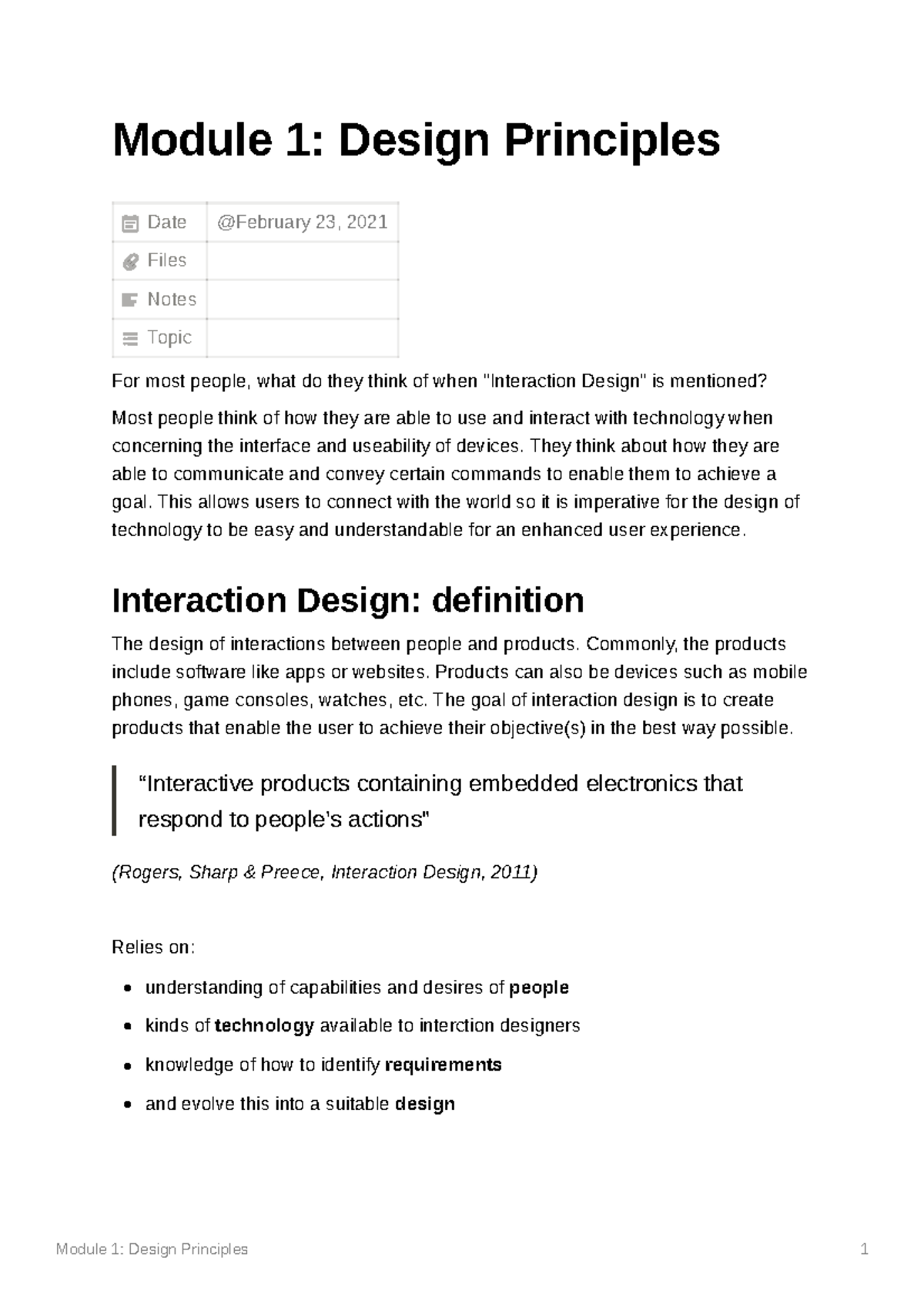 Module 1 Design Principles - Module 1: Design Principles Date Files ...