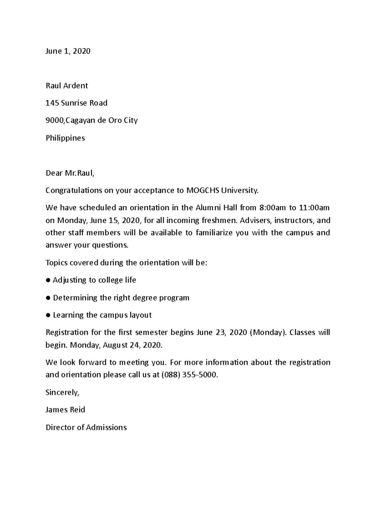 Altubar Aira Humss 11-B Mogchs University Mail Merge - Raul Ardent 145 ...