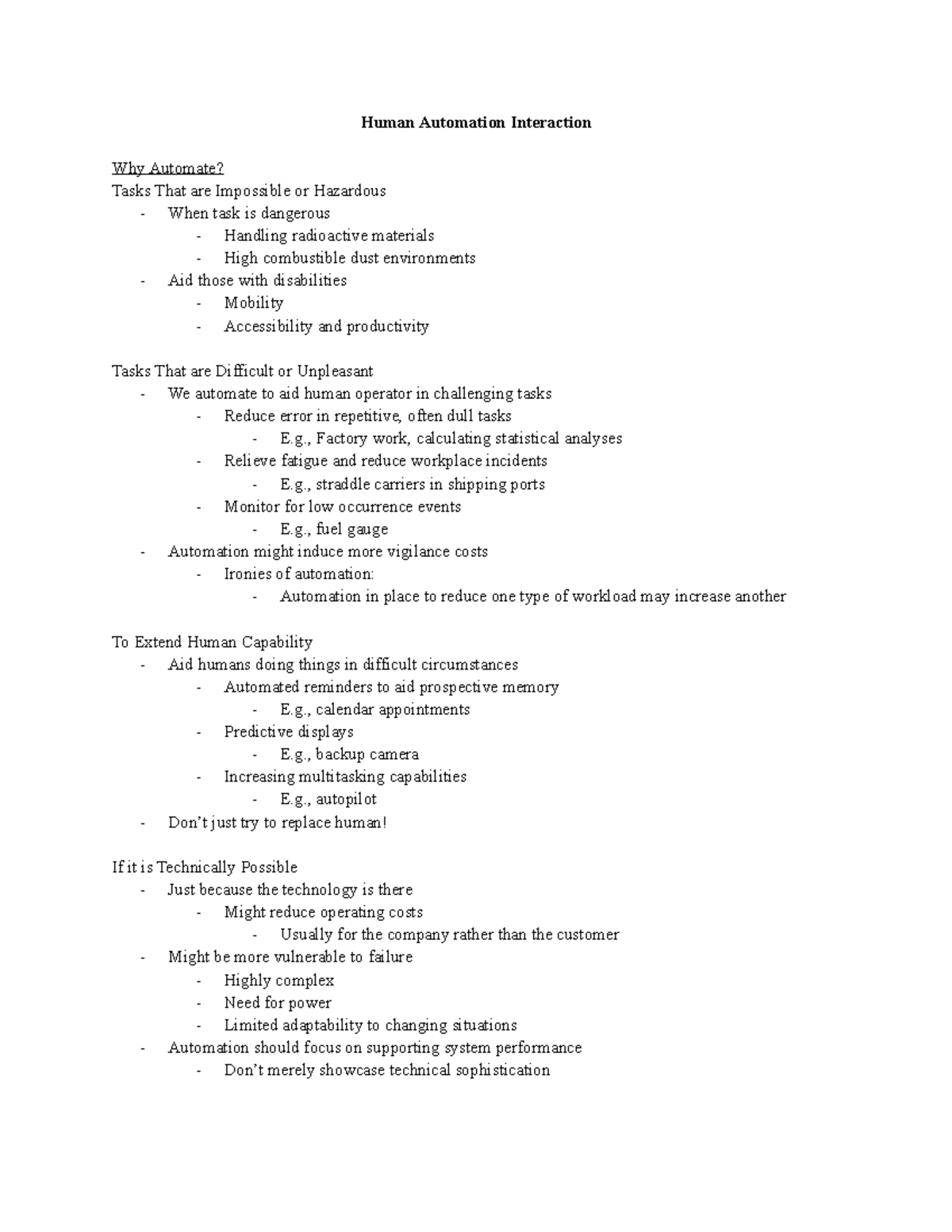 Human Automation Interaction Factory Work Calculating Statistical Analyses Relieve