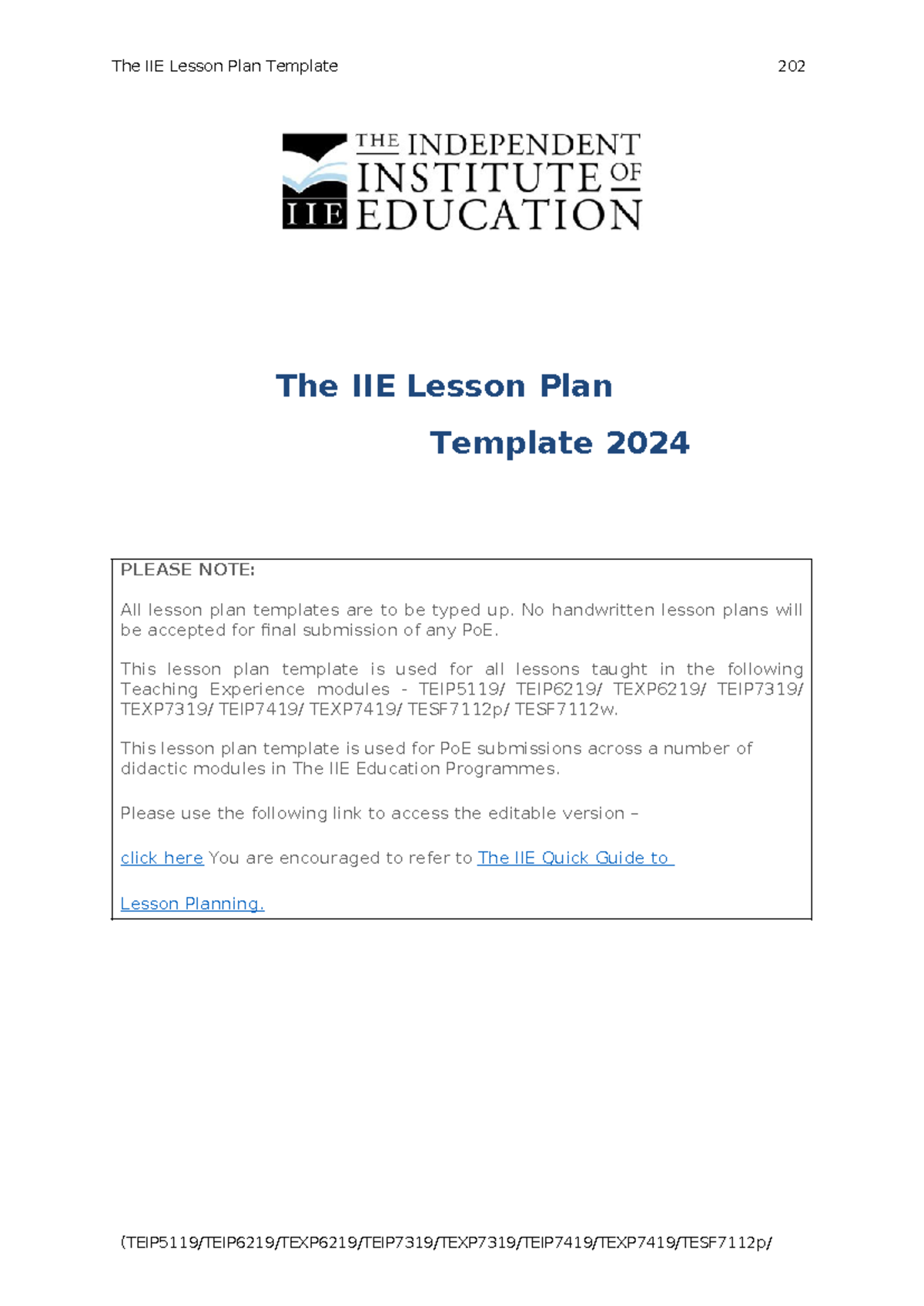 Bad Lesson Plan - N/A - 4 (TEIP5119/TEIP6219/TEXP6219/TEIP7319/TEXP7319 ...