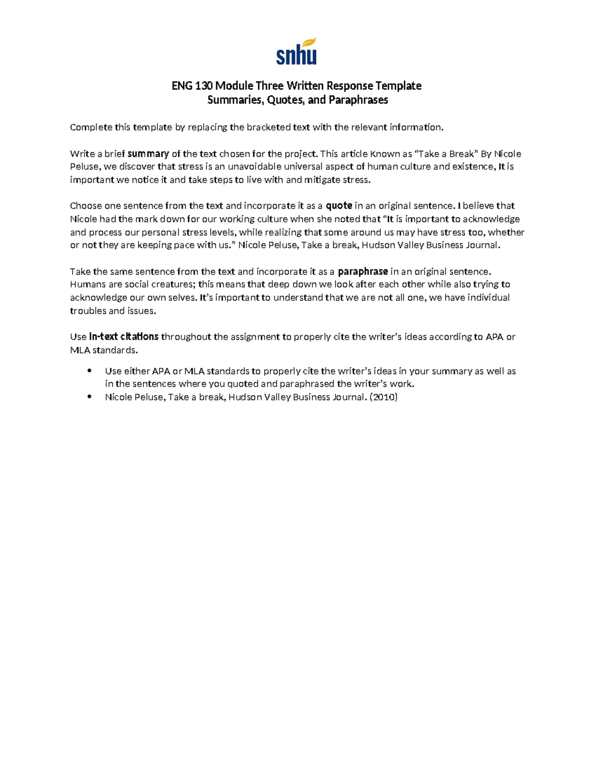 ENG 130 Module Three Written Response Template Complete - ENG 130 ...