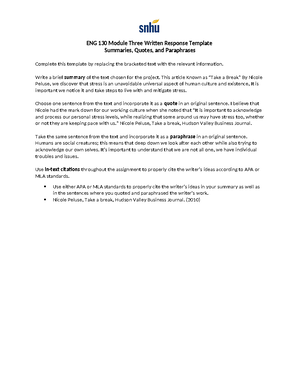 Module 5 Homework - Analysis of a Written Work for a First Audience ...