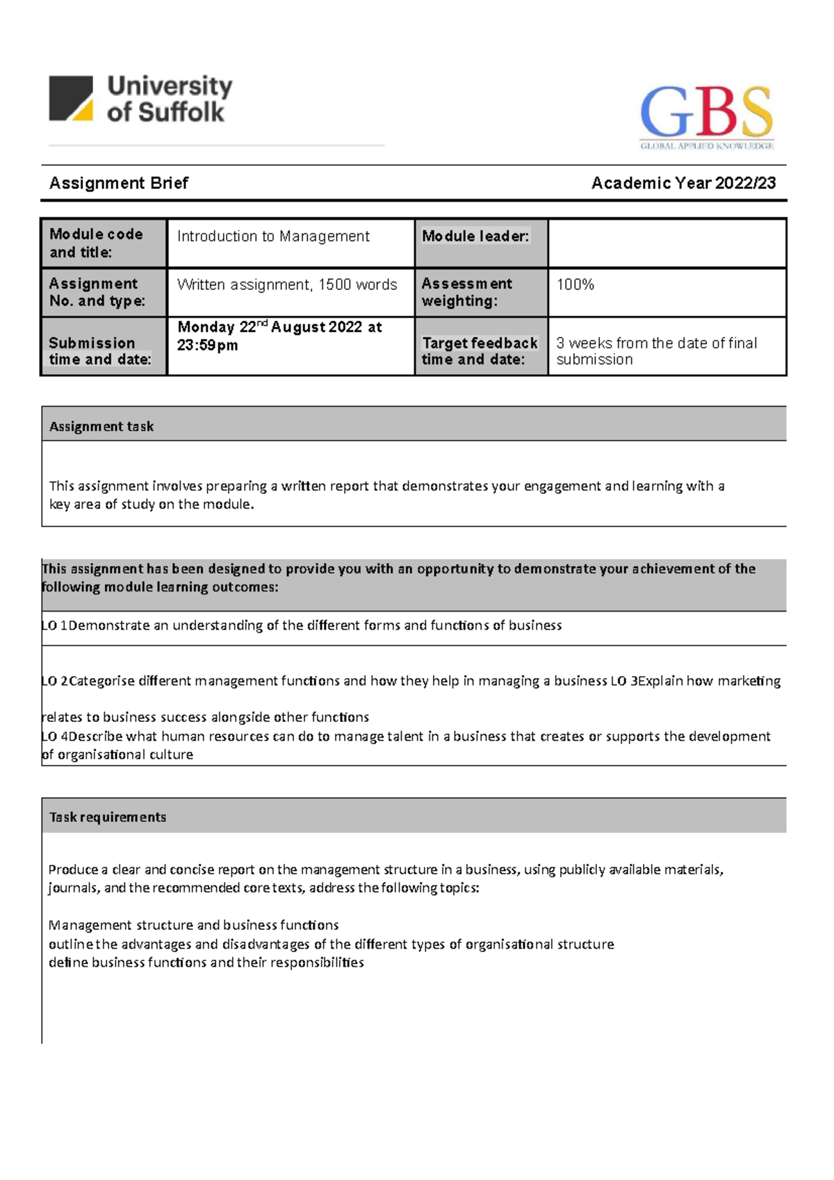Assignment Brief - check file - Assignment task This assignment ...