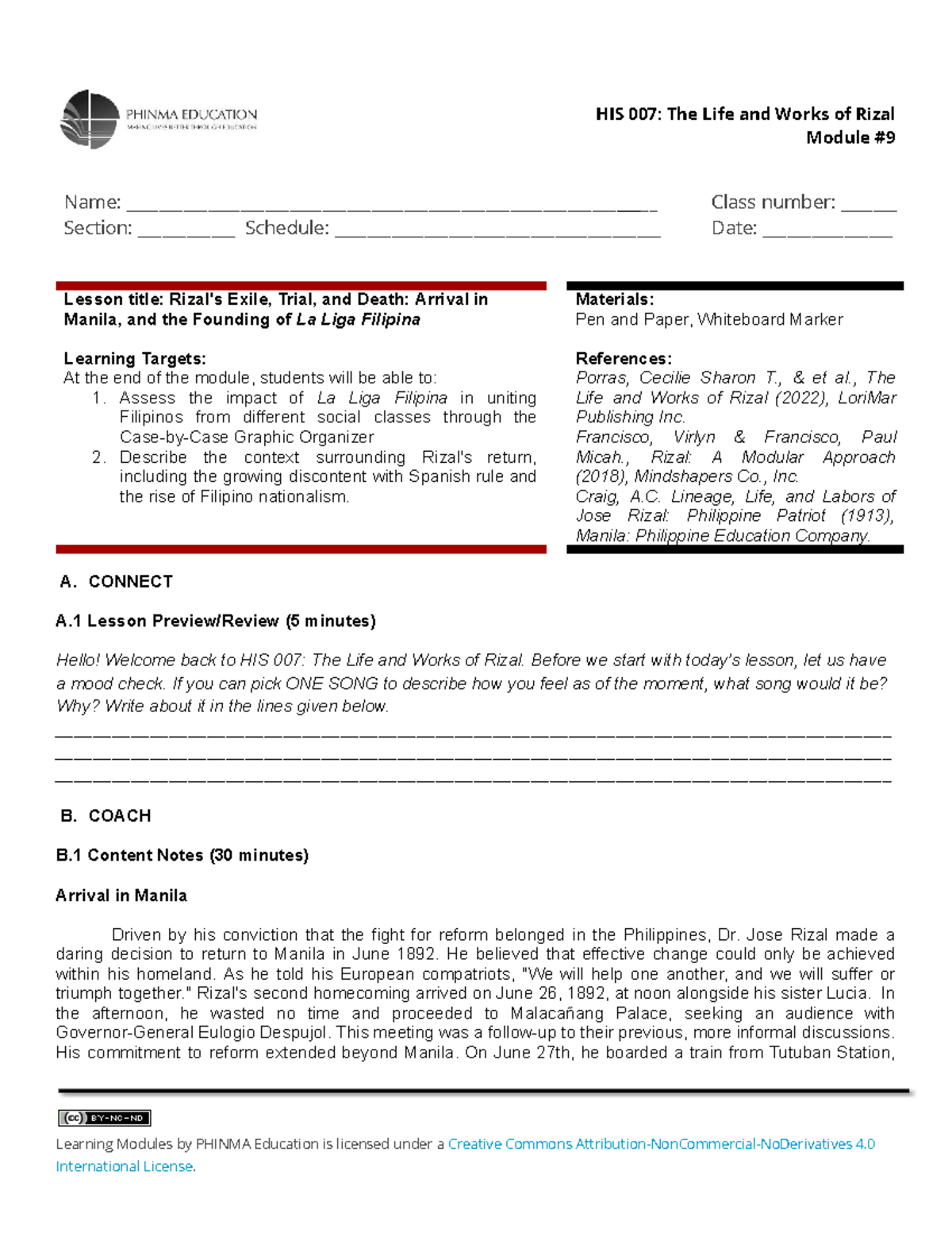 HIS007 SAS#9 - sas9 - Module Name