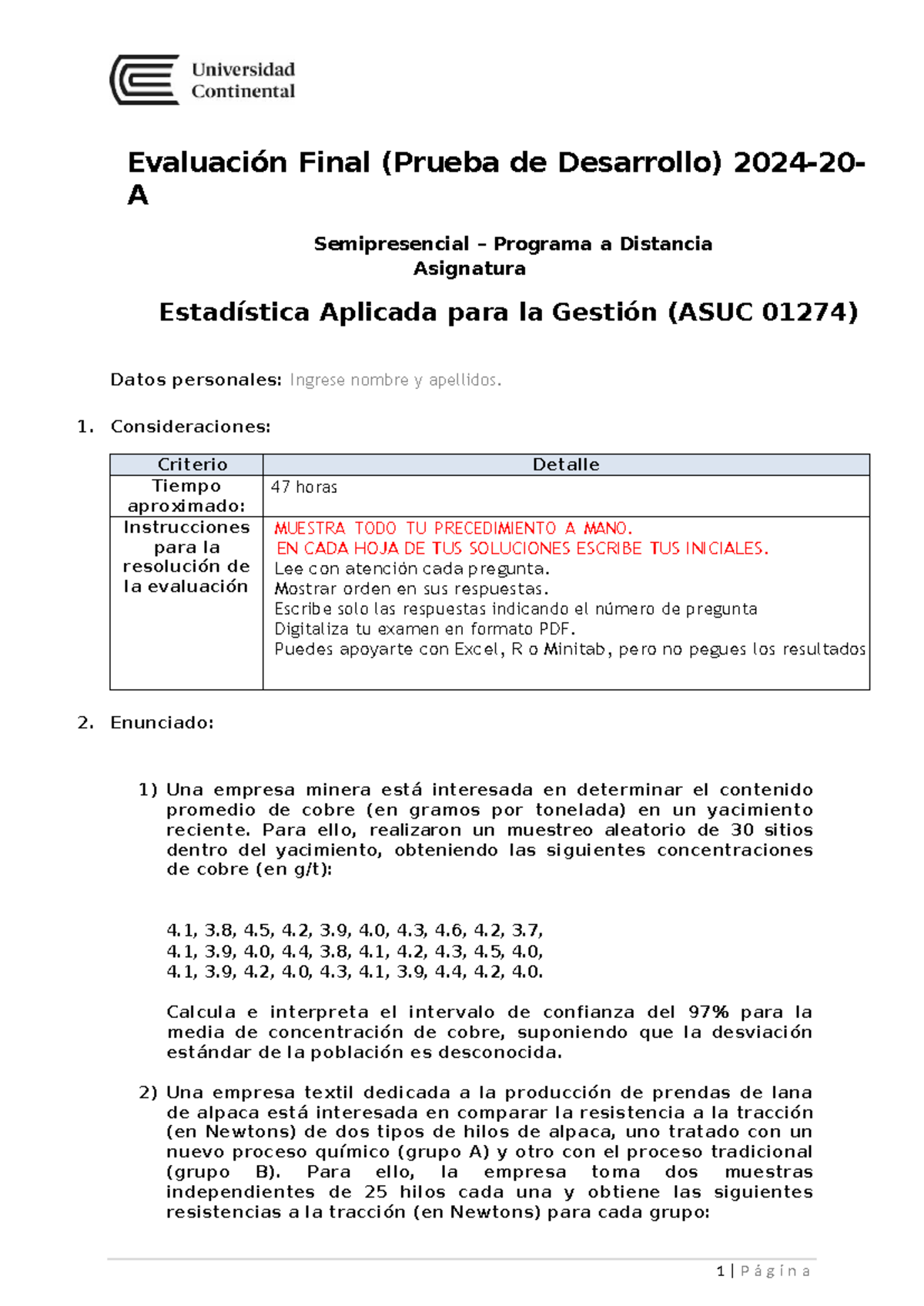 Evaluacion Final Prueba desarrollo - Evaluación Final (Prueba de Desarrollo) 2024-20- A - Studocu