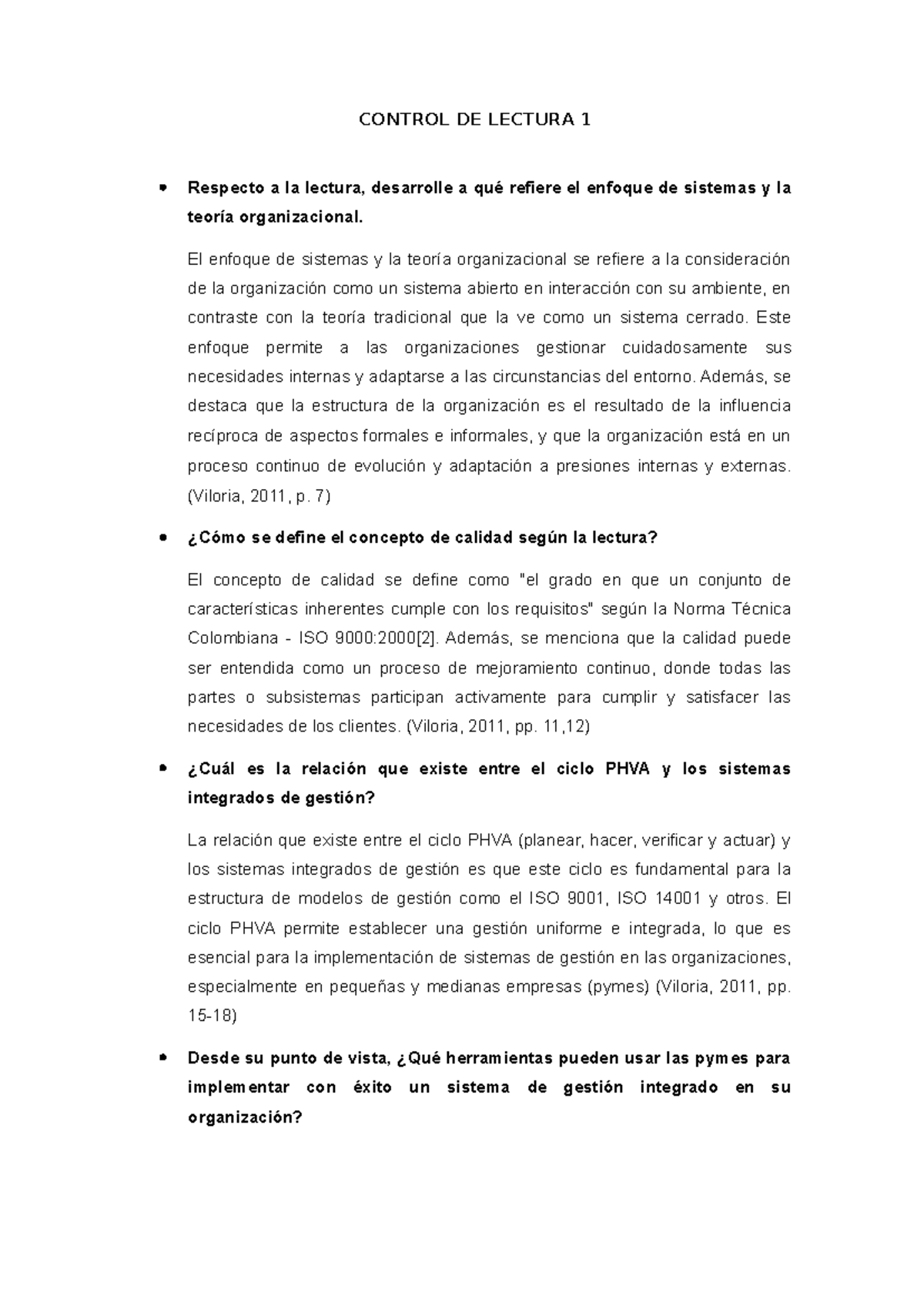 CUBA Garayar- Majail Salvador CL1 SIGC - CONTROL DE LECTURA 1 Respecto ...
