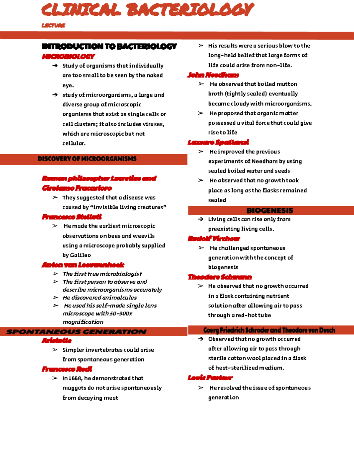 Introduction TO Bacteriology - CLINICAL BACTERIOLOGY LECTURE ...