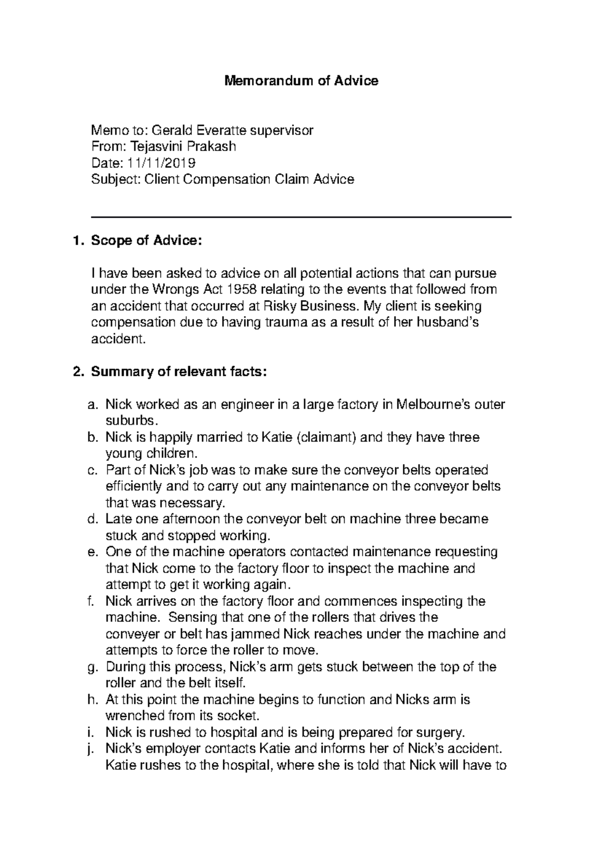 Memorandum Of Advice Today Memorandum Of Advice Memo To Gerald memorandum-of-advice-today-memorandum-of-advice-memo-to-gerald