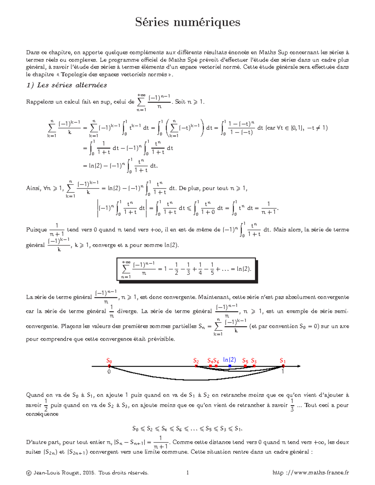 Cours-complements-sur-les-series-numeriques - Séries numériques Dans ce ...
