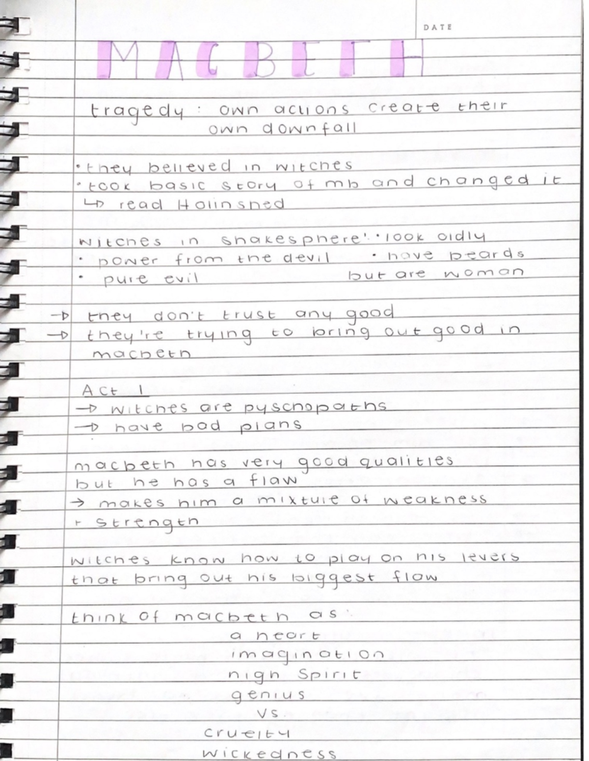 Macbeth tragedy-notes - ENG 110 - Studocu