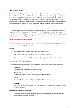 Blockchain notes all units part 1 - Studocu