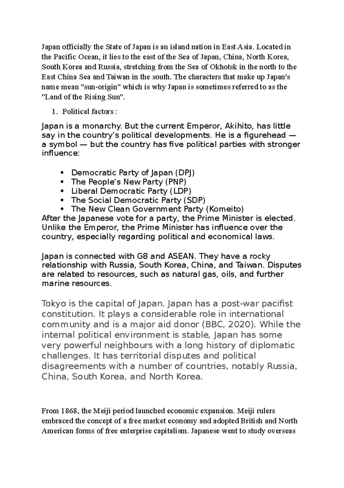 Japan - HELP - Japan officially the State of Japan is an island nation ...