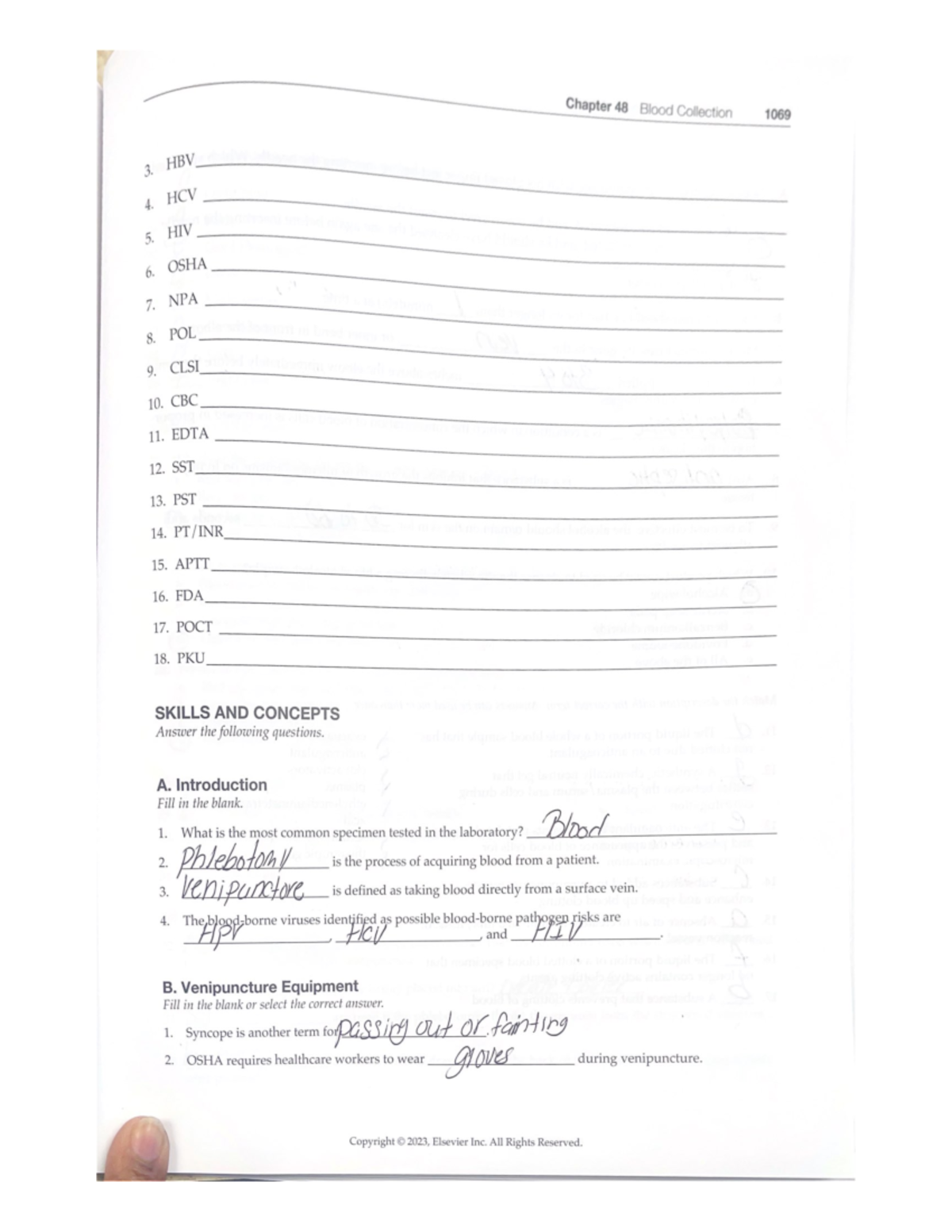 Chapter 48 Blood Collection - MAS110 - Studocu