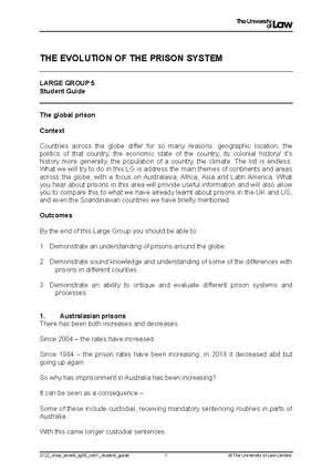 2122 evop level 6 lg10 ce01 student guide - THE EVOLUTION OF THE PRISON ...