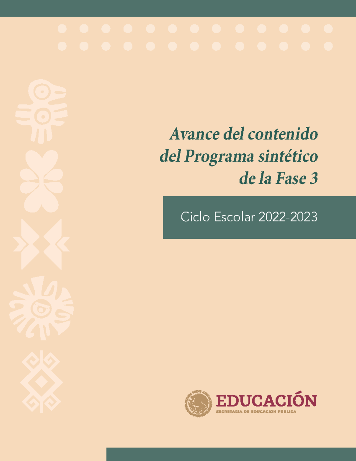 Avance Programa Sintetico Fase 3 - Avance del contenido del Programa ...