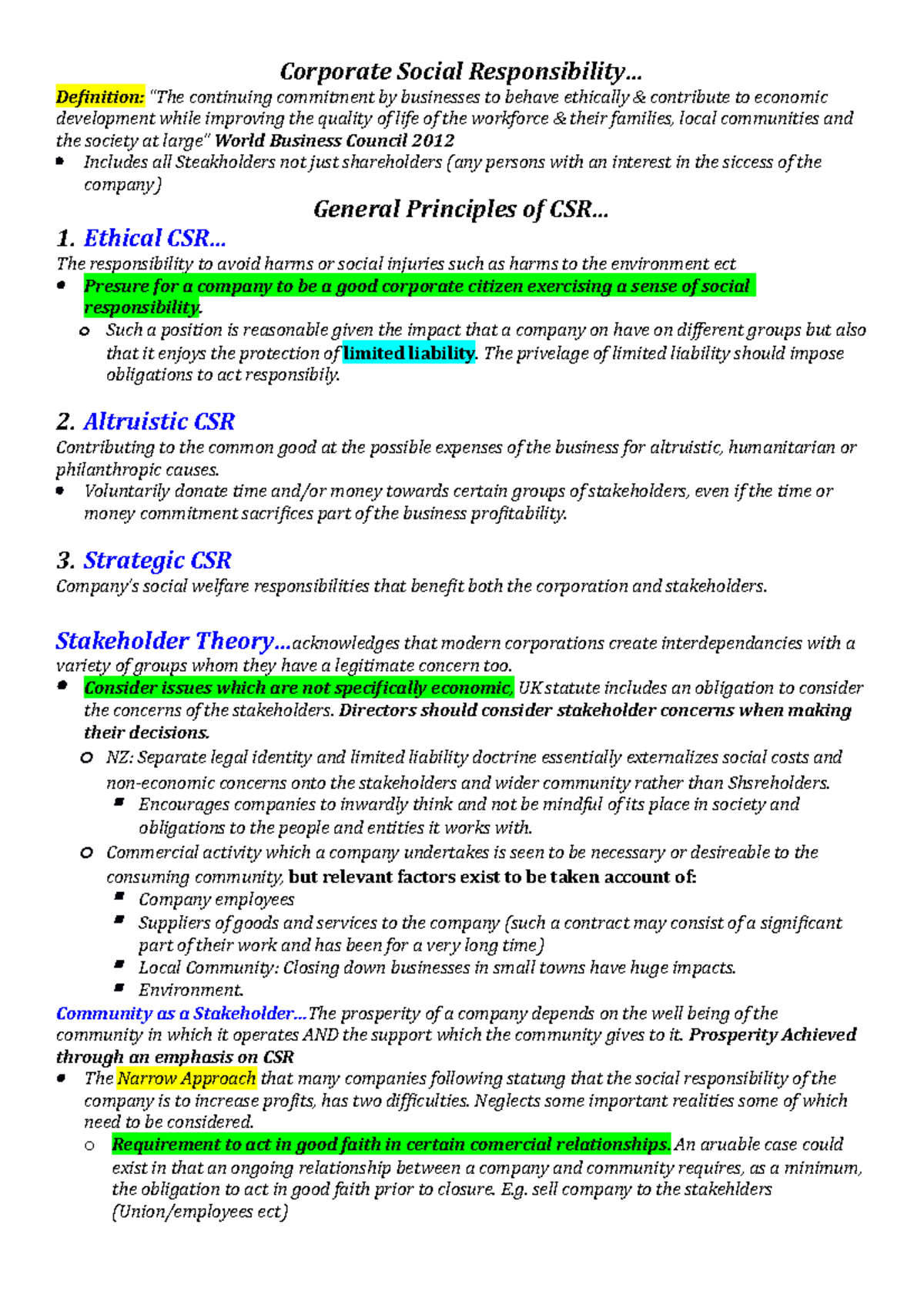 Corporate Social Responsibility - Corporate Social Definition ...