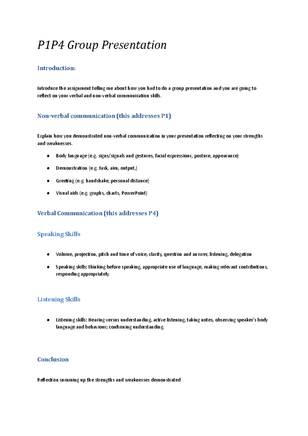 P1P4 Group Presentation writing frame - P1P4 Group Presentation ...