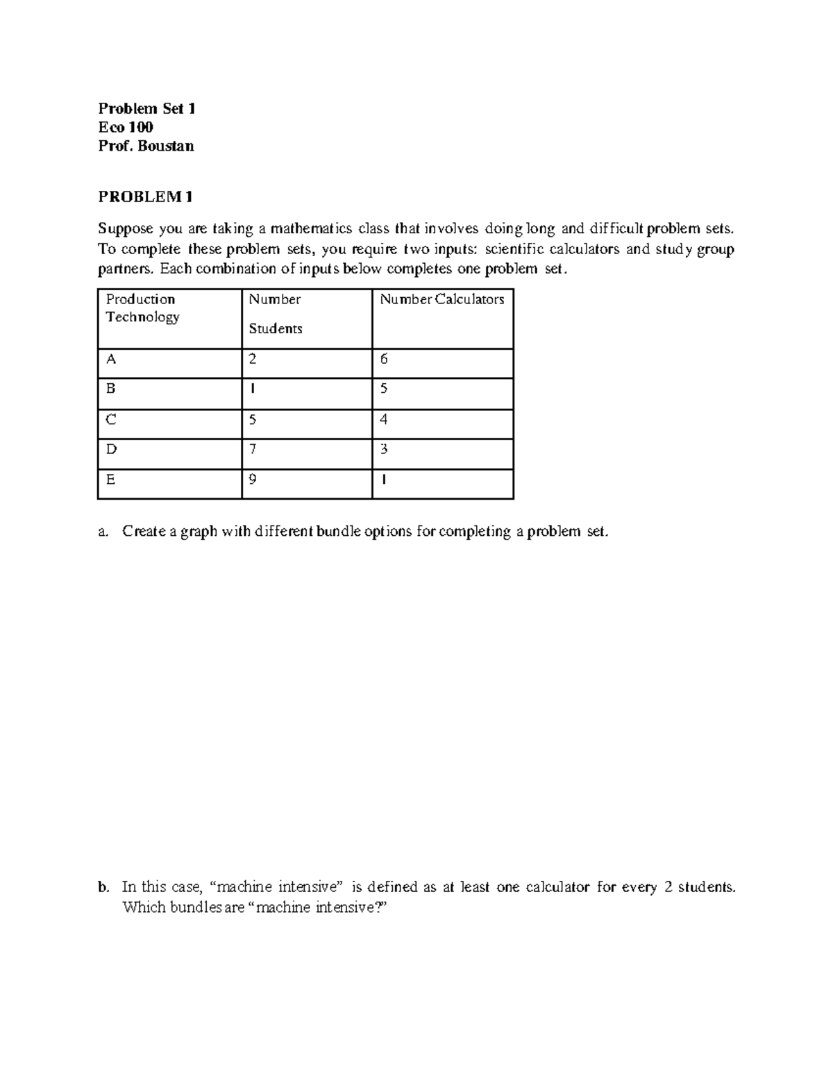 Problem Set 1 - Eco100 Pset1 - ECO 100 - Princeton - Studocu