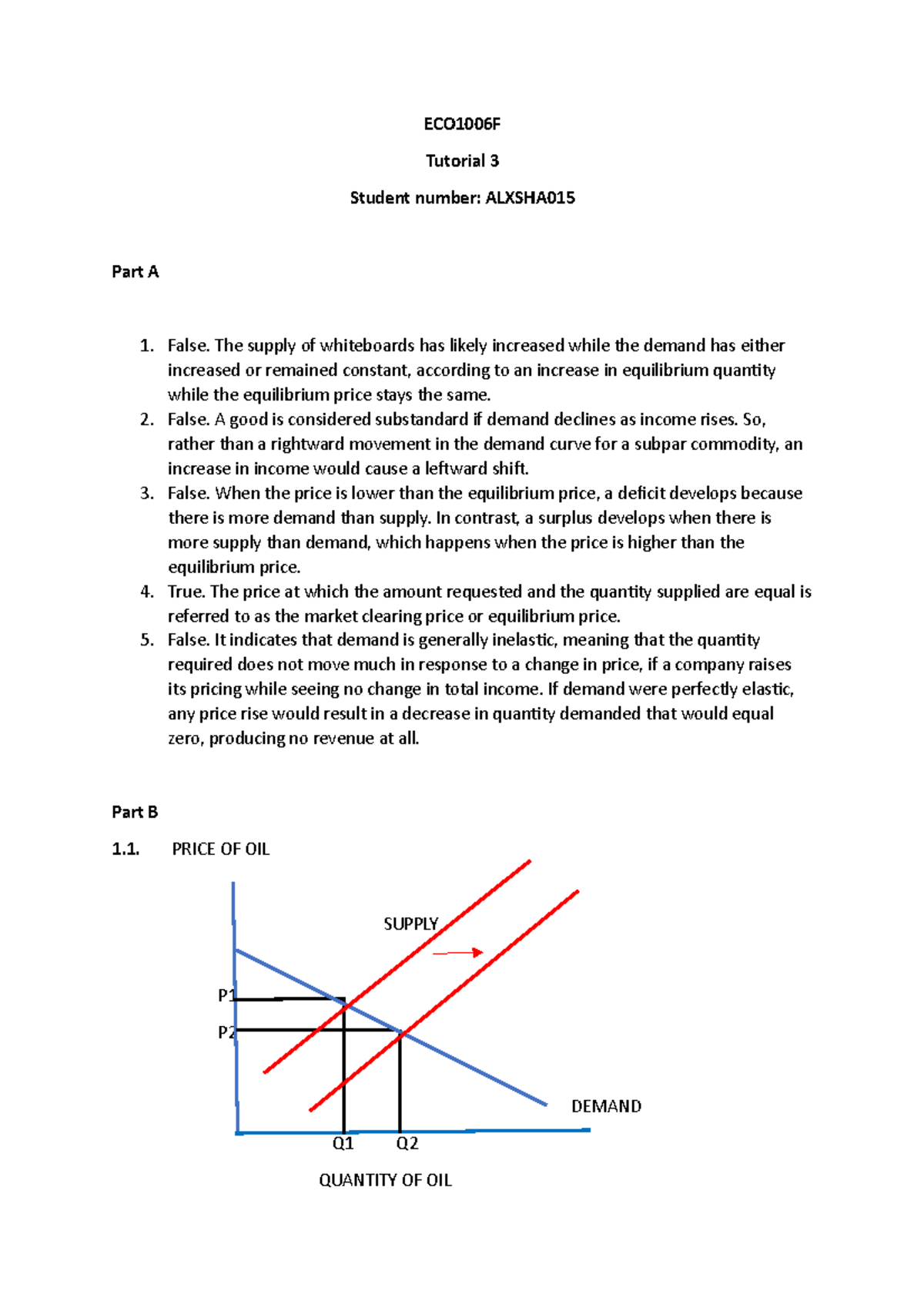 ECO1006F Tutorial 3 - ECO1006F Tutorial 3 Student number: ALXSHA Part A ...