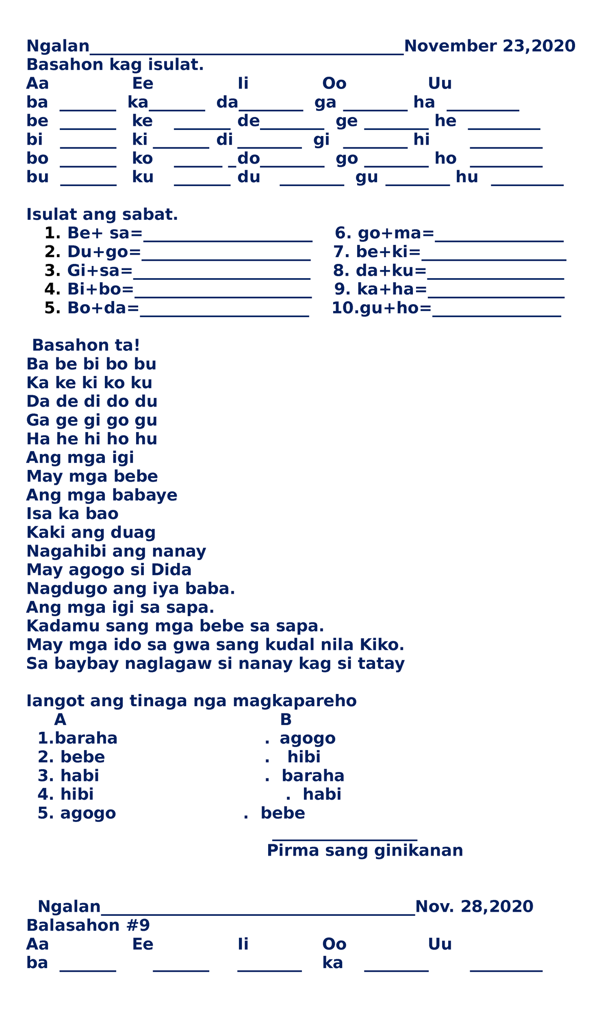 Balasahon-3rd-Quarter-2020-2021 - Ngalan ...