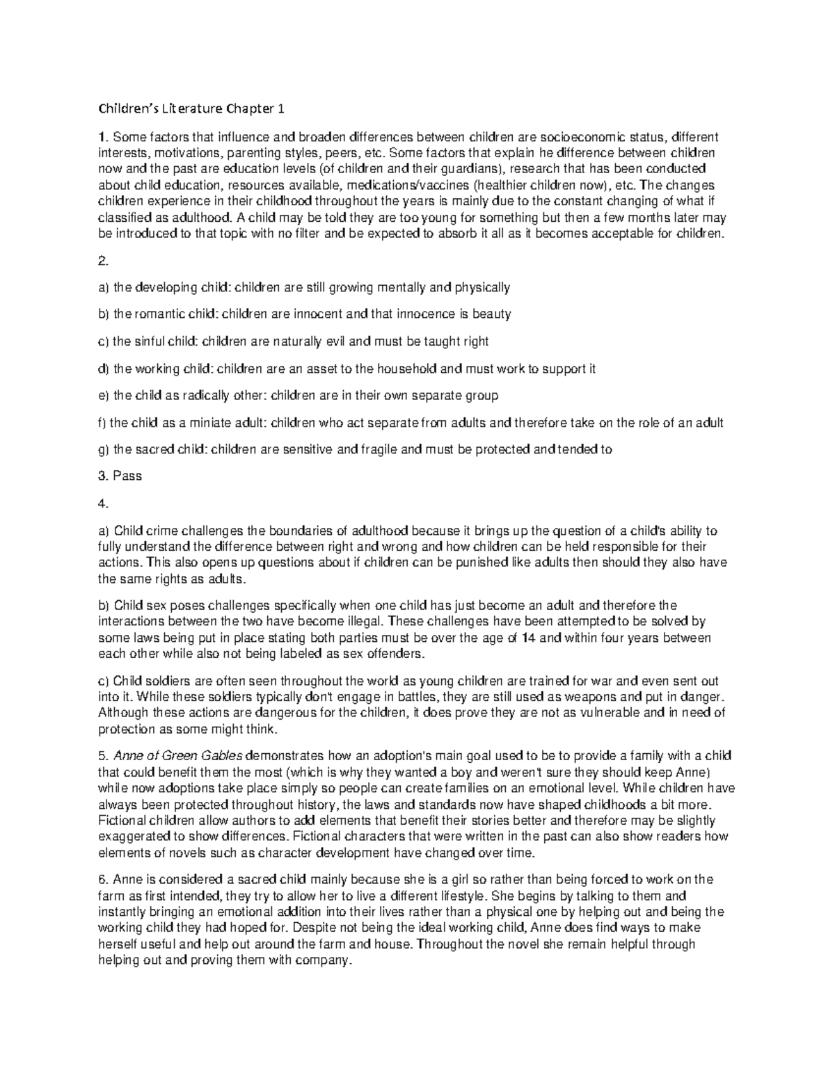 Children’s Literature Ch. 1 - Children’s Literature Chapter 1 Some ...