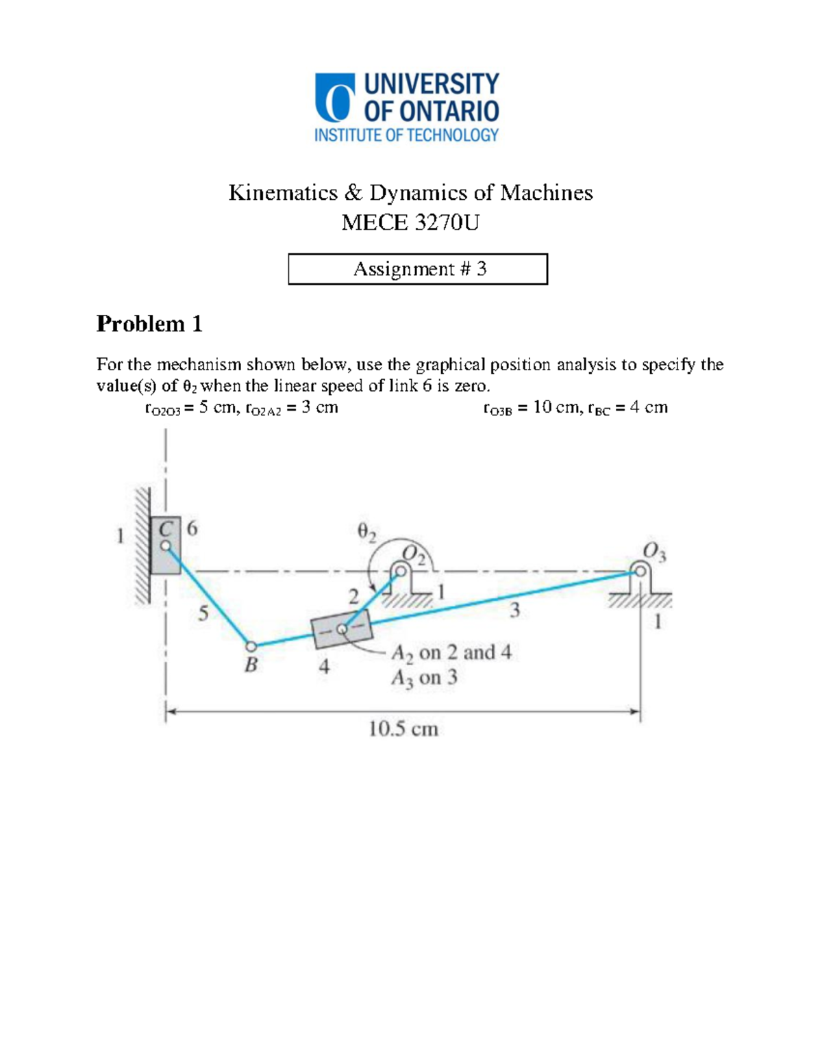 3.1 Assignment 3 - asfdasfdasdf - Kinematics & Dynamics of Machines ...
