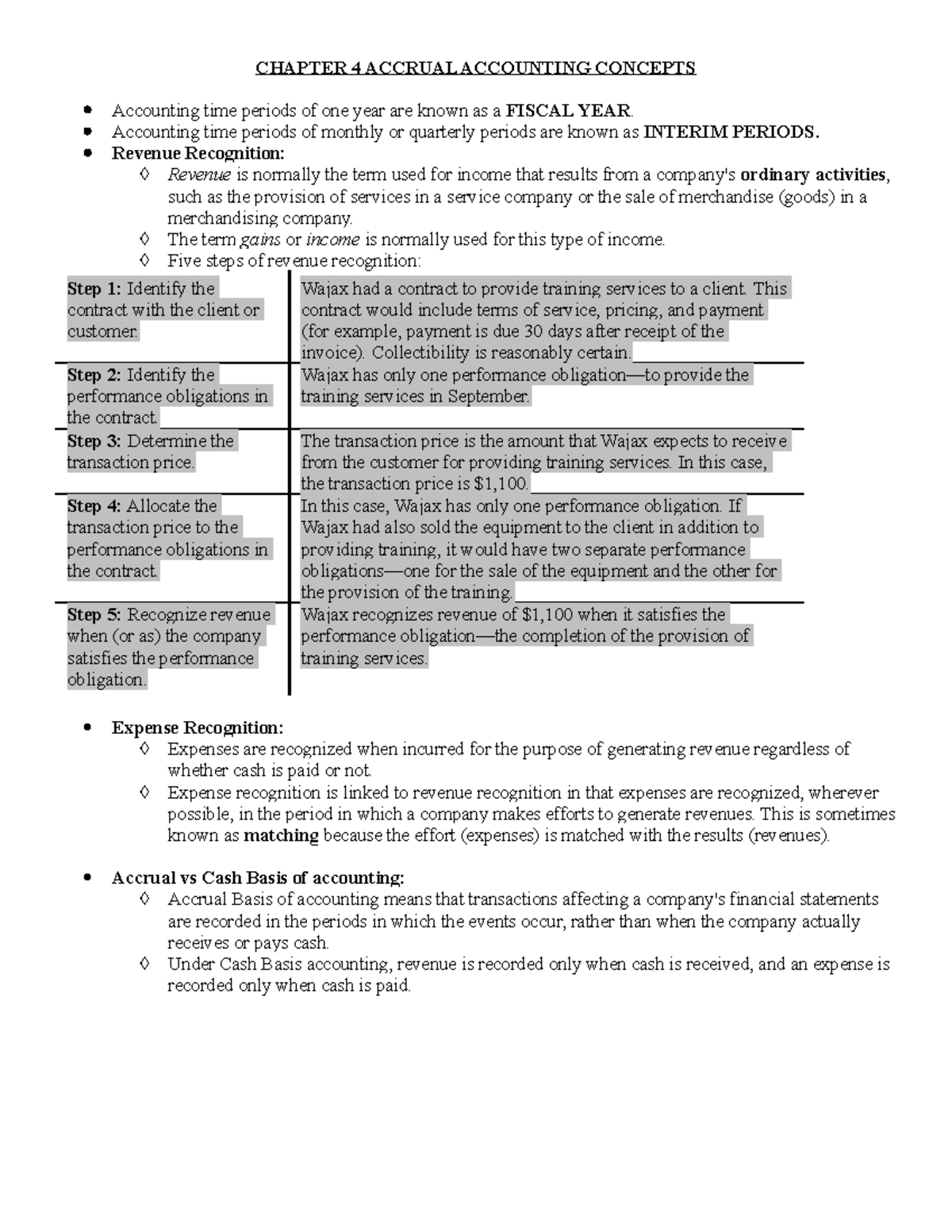 Chapter 4 Accrual Accounting Concepts - CHAPTER 4 ACCRUAL ACCOUNTING ...