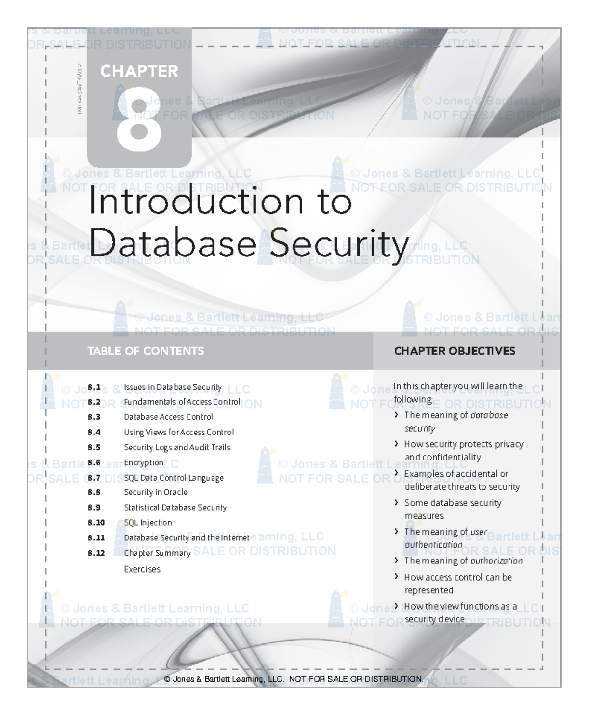 Dbichap 8 2 - An exam. - Introduction to Database Security ...