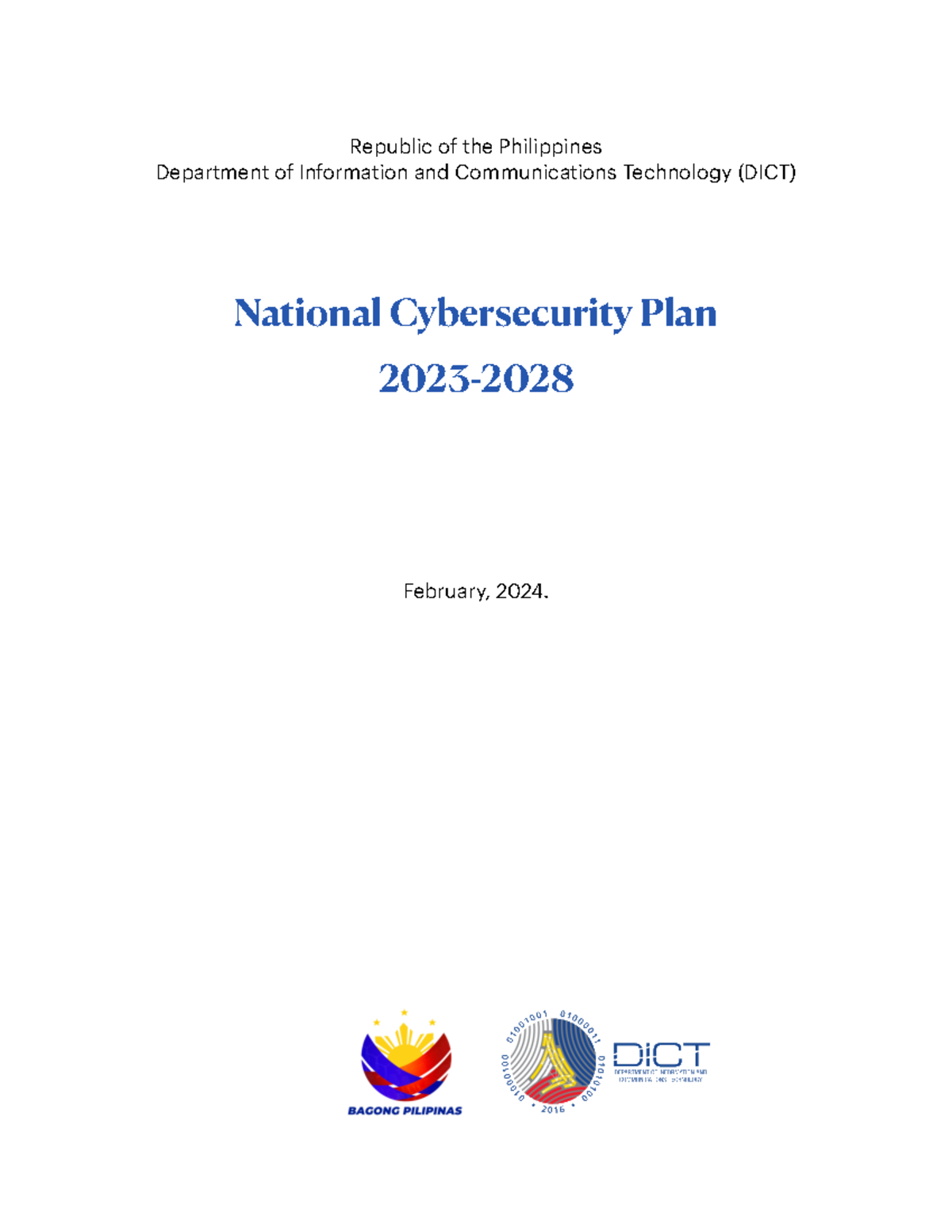 NCSP 2023 2028 DICT - Republic of the Philippines Department of ...
