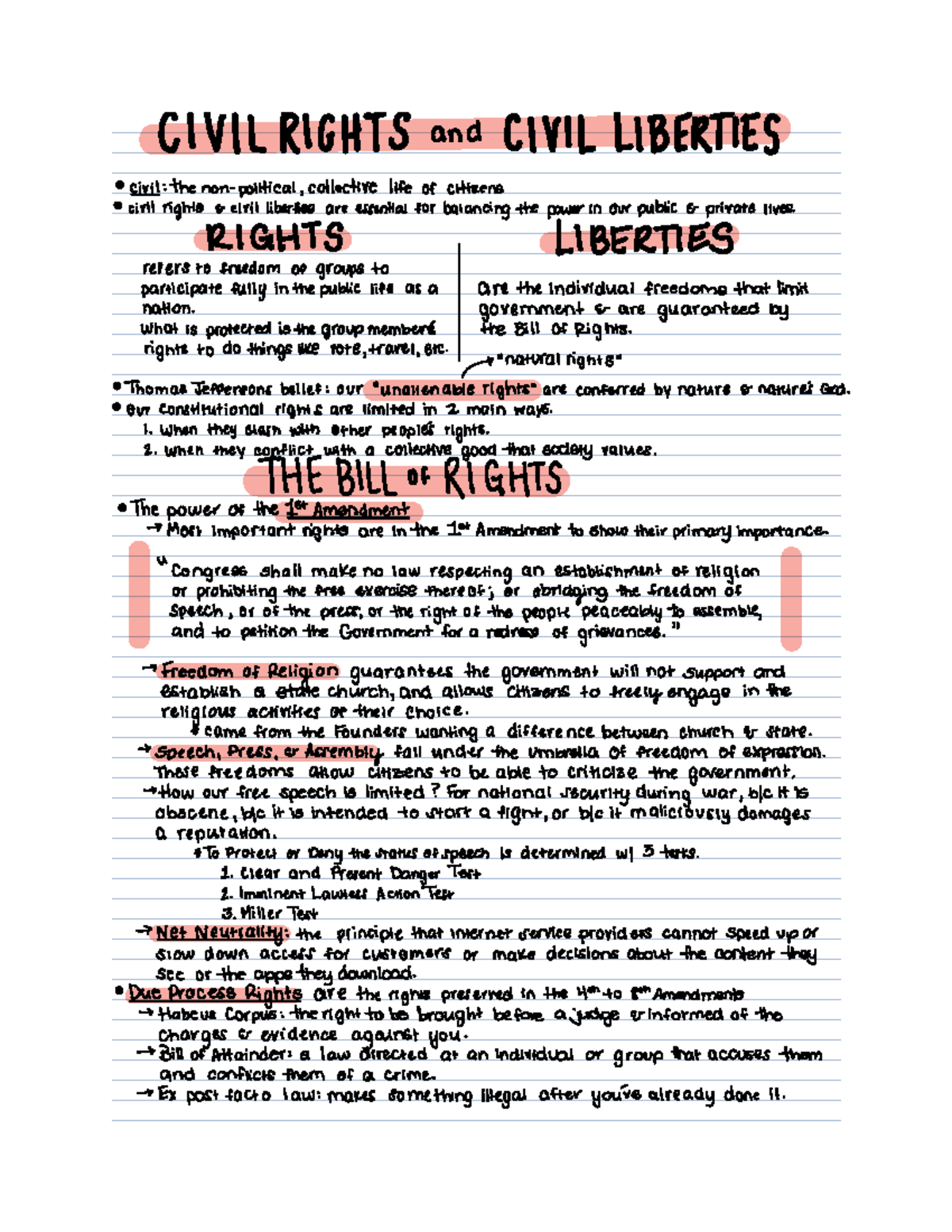 Civil Rights & Civil Liberties - POS 2041 - Studocu