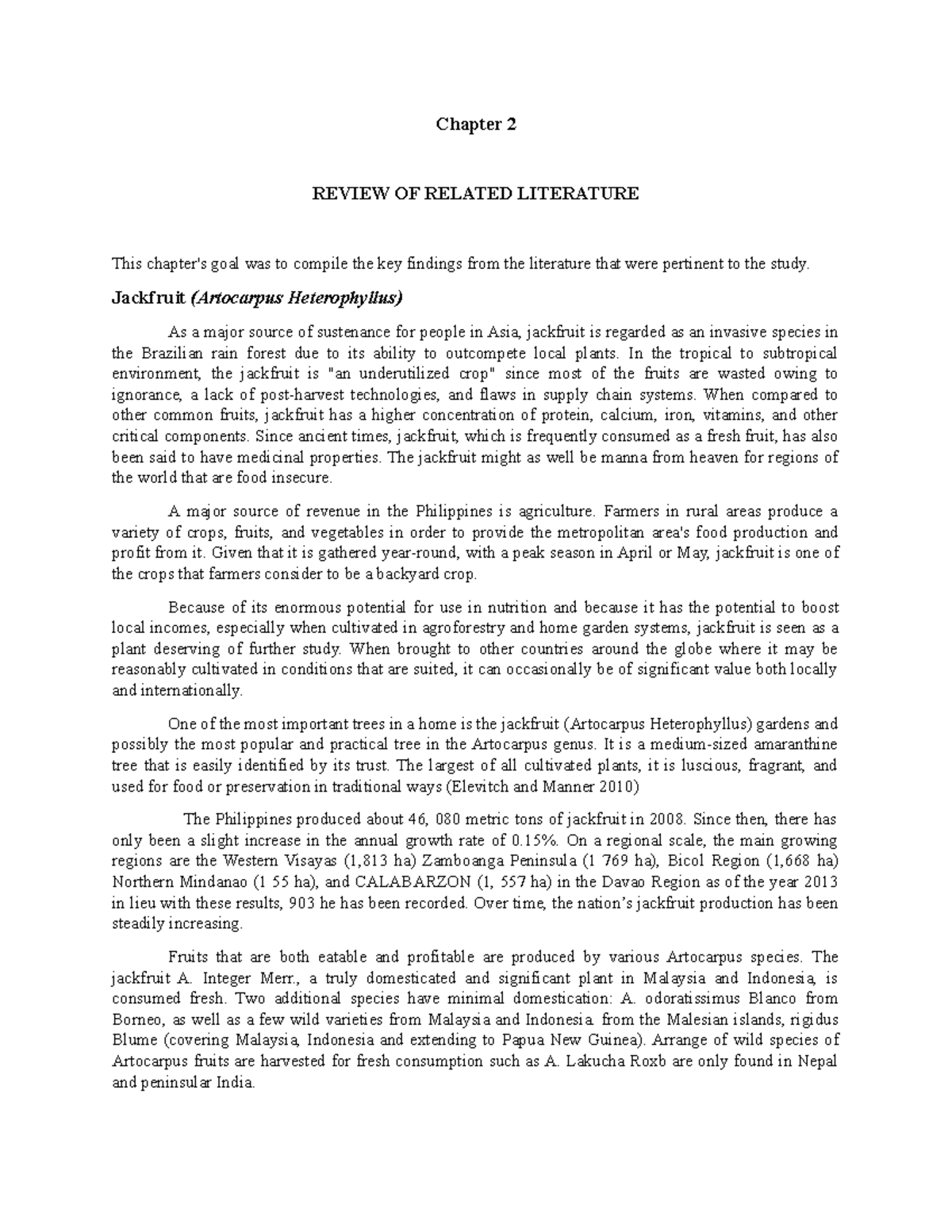 RRL - I'm good - Chapter 2 REVIEW OF RELATED LITERATURE This chapter's ...