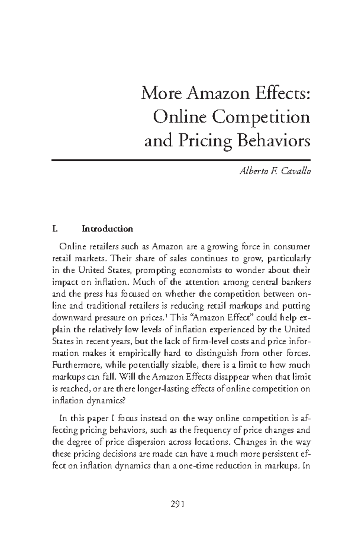 Cavallo Alberto J2 More Amazon Effects-Online Competition and Pricing ...