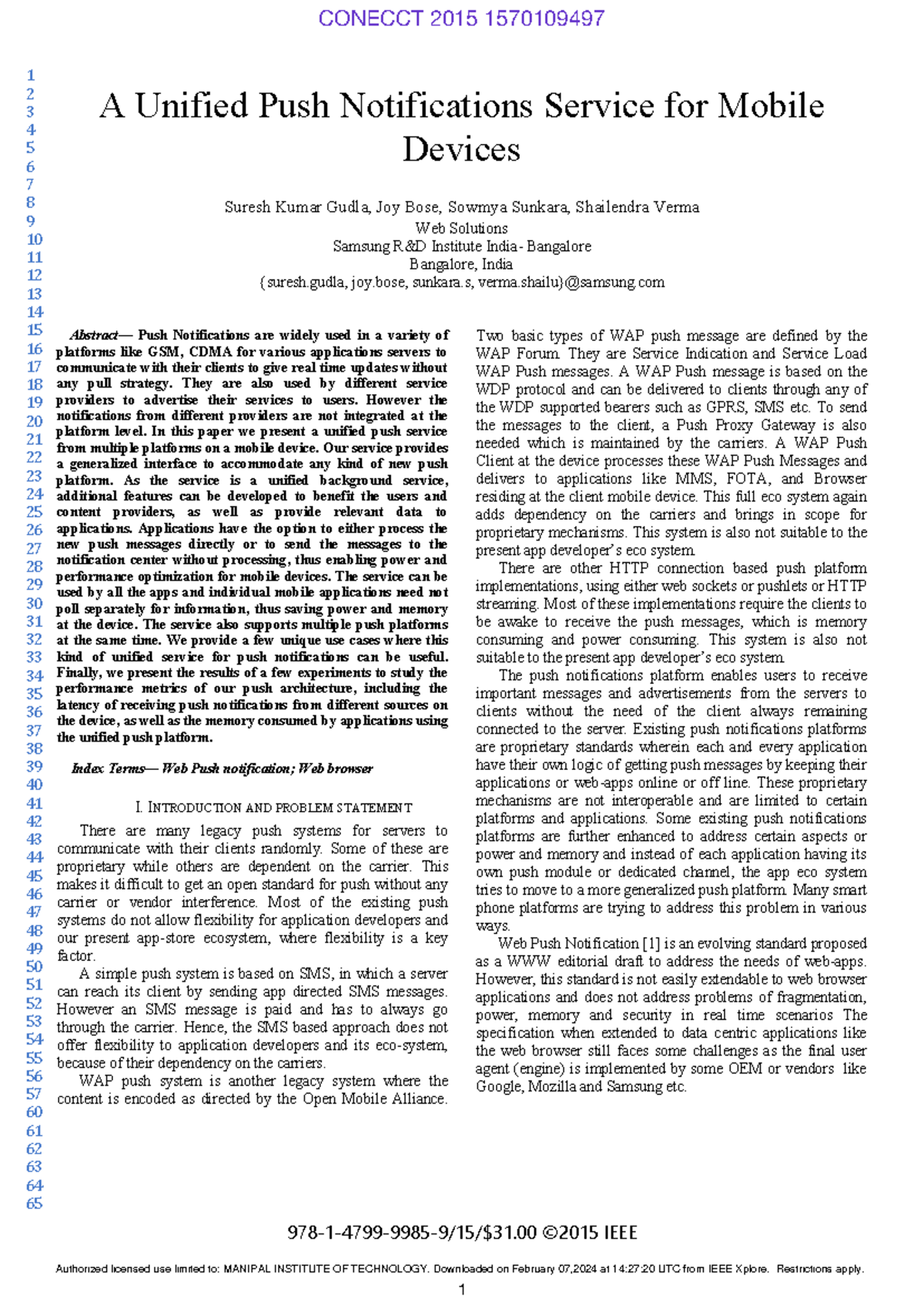 A unified Push Notifications service for mobile devices - 1 2 3 4 5 6 7 8 9 10 11 12 13 14 15 16 ...