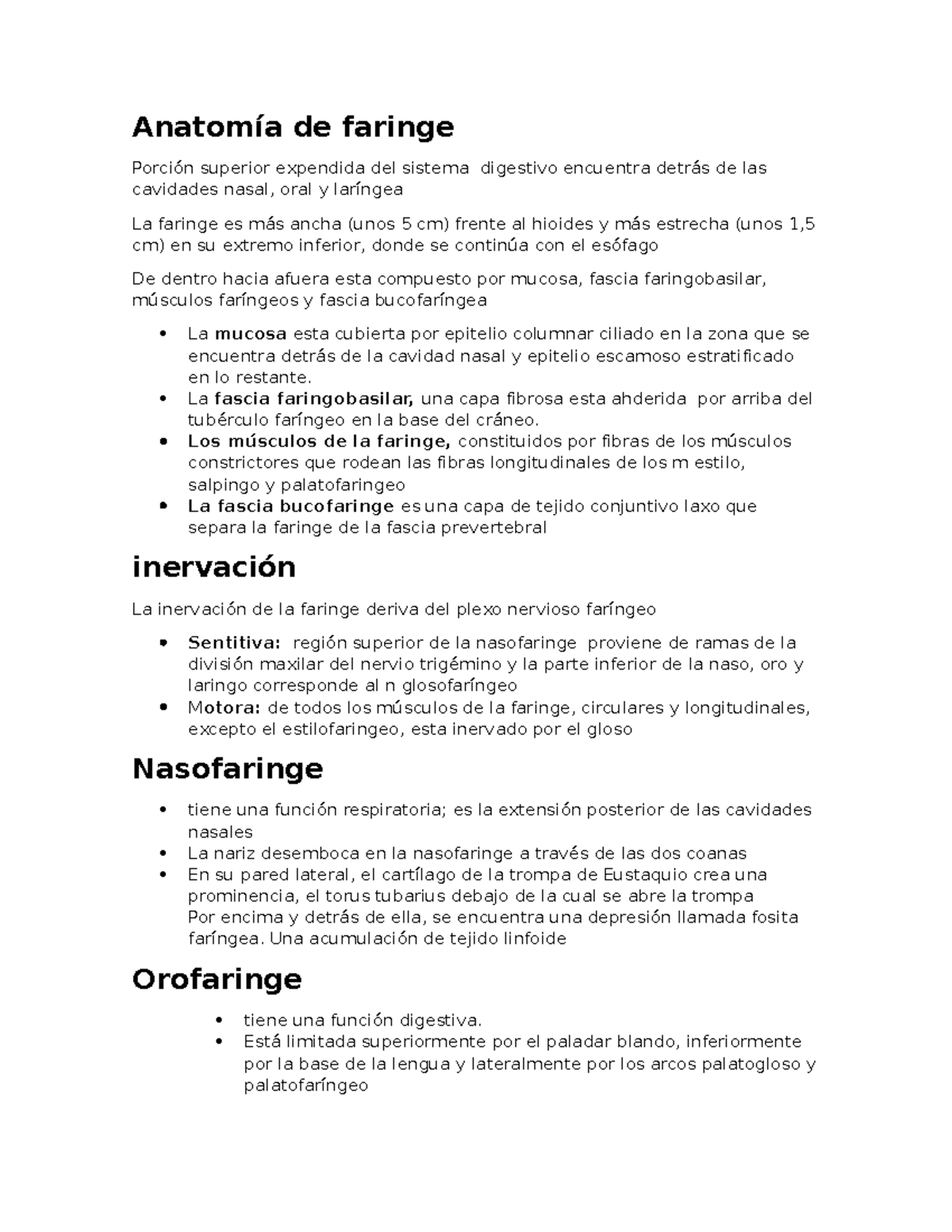 Anatomía de faringe - anatomia laringe - Anatomía de faringe Porción ...
