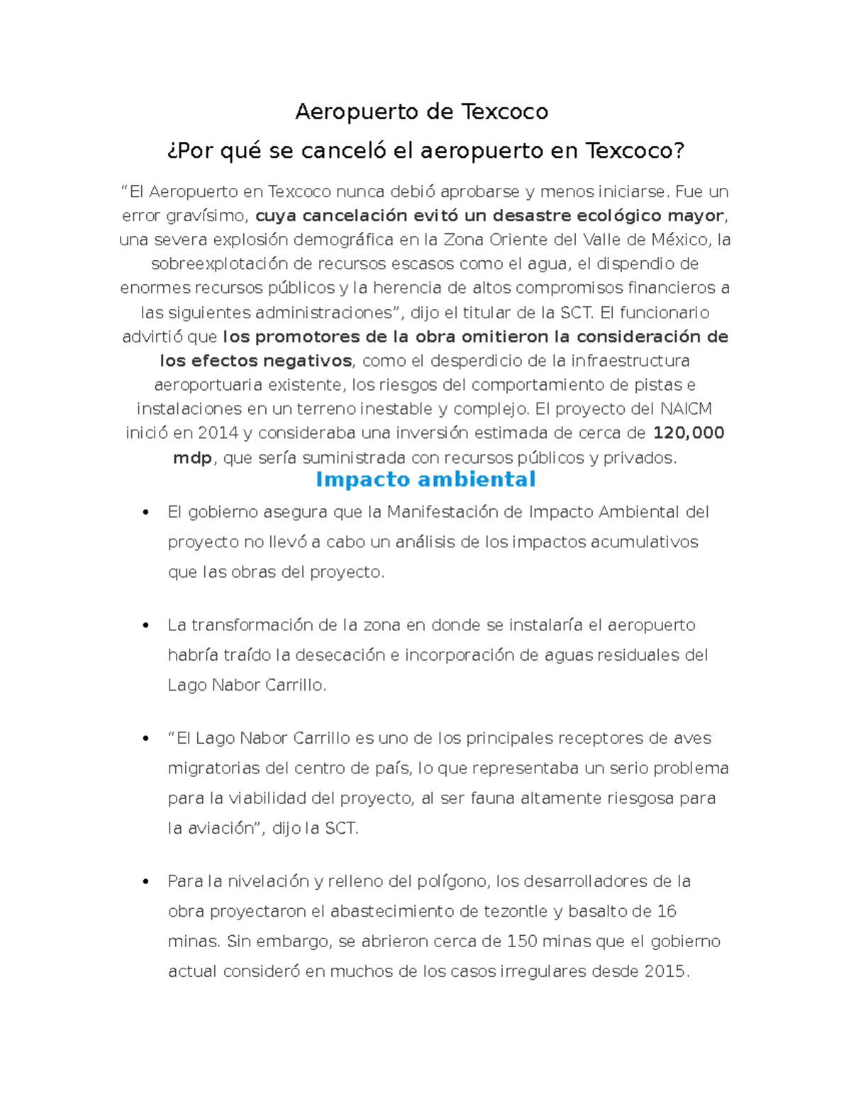 Aeropuerto de Texcoco - fafafaf - Aeropuerto de Texcoco ¿Por qué se ...