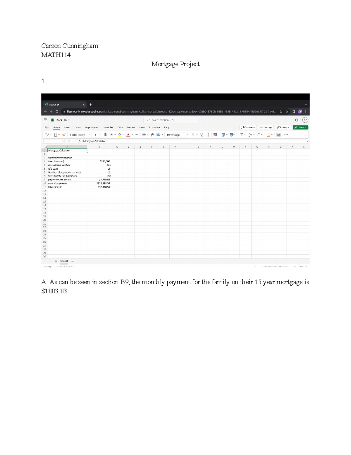 Math project interest - oooooo - Carson Cunningham MATH Mortgage ...