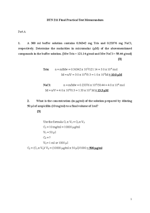 Alcohol fermentation - lab report - NAME: TSHIAMO SURNAME AND INITIALS ...