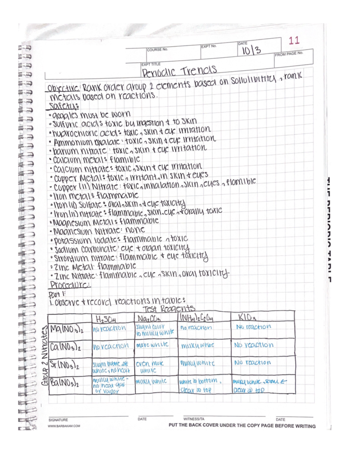 Periodic Trends Lab - CHEM 130 - Studocu