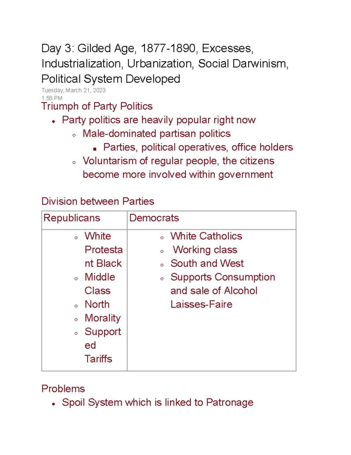 Module 3 day 3 USCS - Gilded Age, 1877-1890, Excesses ...