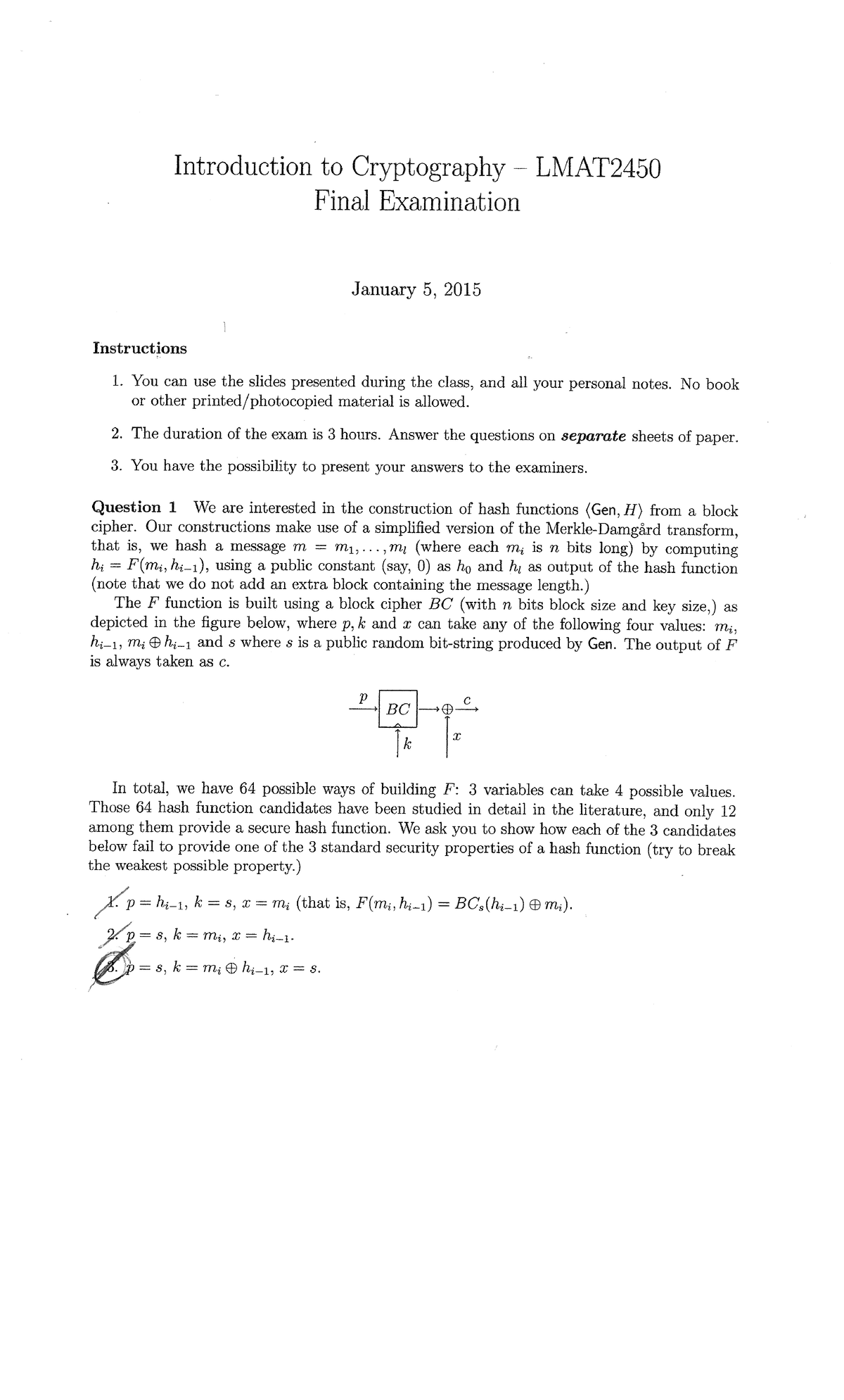 MAT2450-2015-January - LECGE1330 - Studocu
