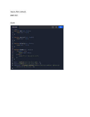 Ayson- Asynch- Activity - Ayson ken Joshua L. IT 202 Recording ...
